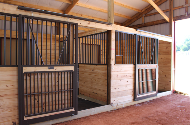 Horsebarn and Stable Buildings-Stalls | Steel Buildings Council Bluffs ...